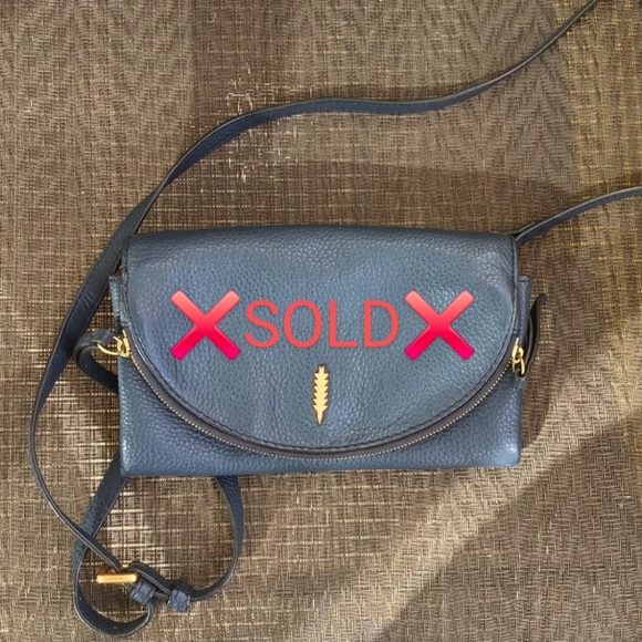 Thacker | Bags | Sold Thacker Blue Leather Nikki Convertible Crossbody ...